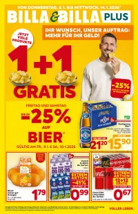 Billa Flugblatt 15.01.2026 Vorschau: Angebote ab Donnerstag